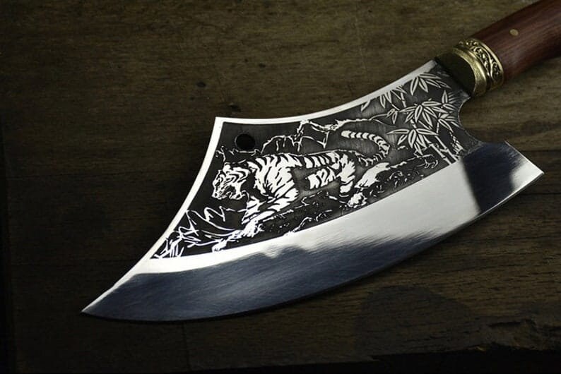 Hand Forged Stainless Steel Cleaver: Personalized Chef Knife - Etsy