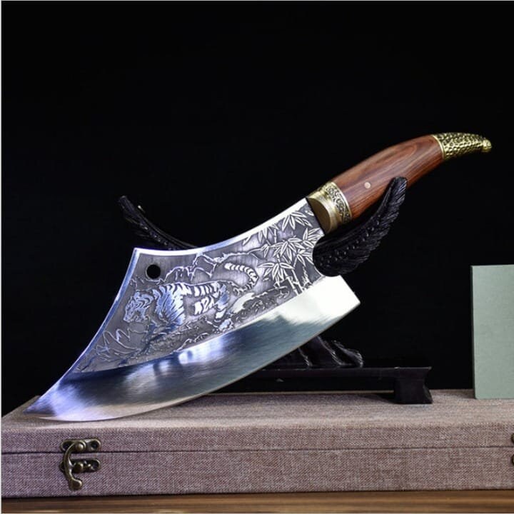 Hand Forged Stainless Steel Cleaver: Personalized Chef Knife - Etsy