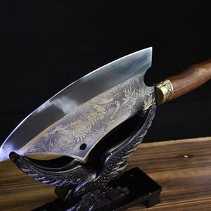 Hand Forged Stainless Steel Cleaver, Meat Cleaver, Chef Knife, Butcher ...