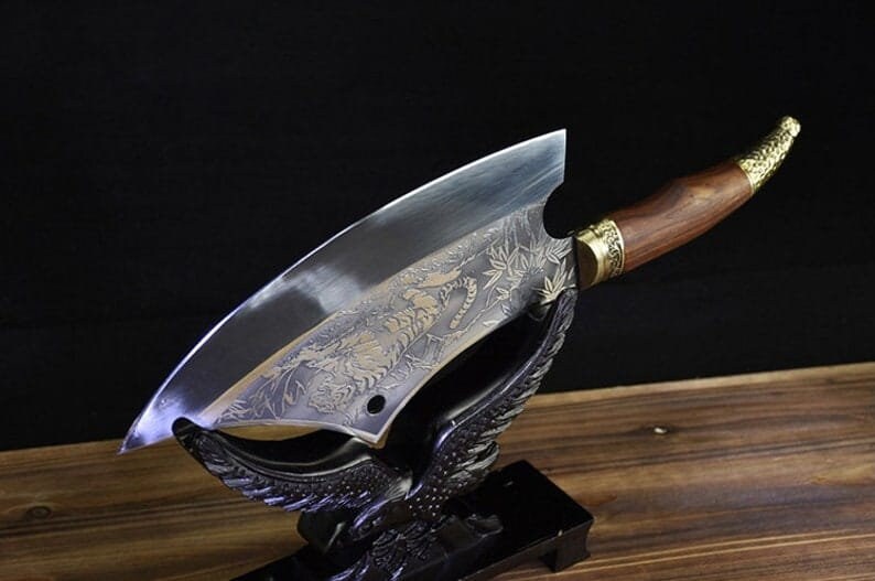 Hand Forged Stainless Steel Cleaver, Meat Cleaver, Chef Knife, Butcher ...