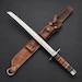 Handmade 12 Chrome Steel Hunting Sword With Leather Sheath - Etsy