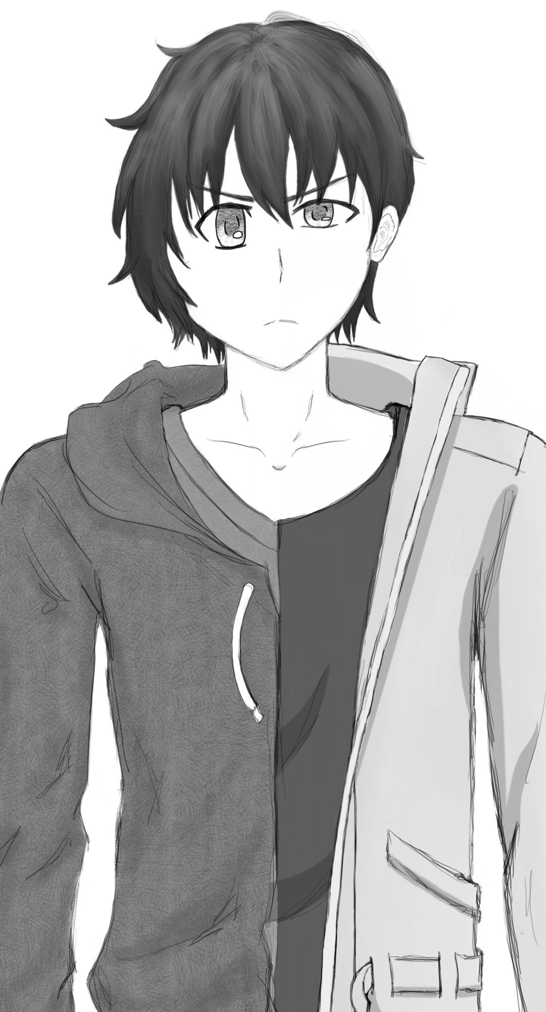 Sung Jin Woo Split Before and After Leveling - Etsy