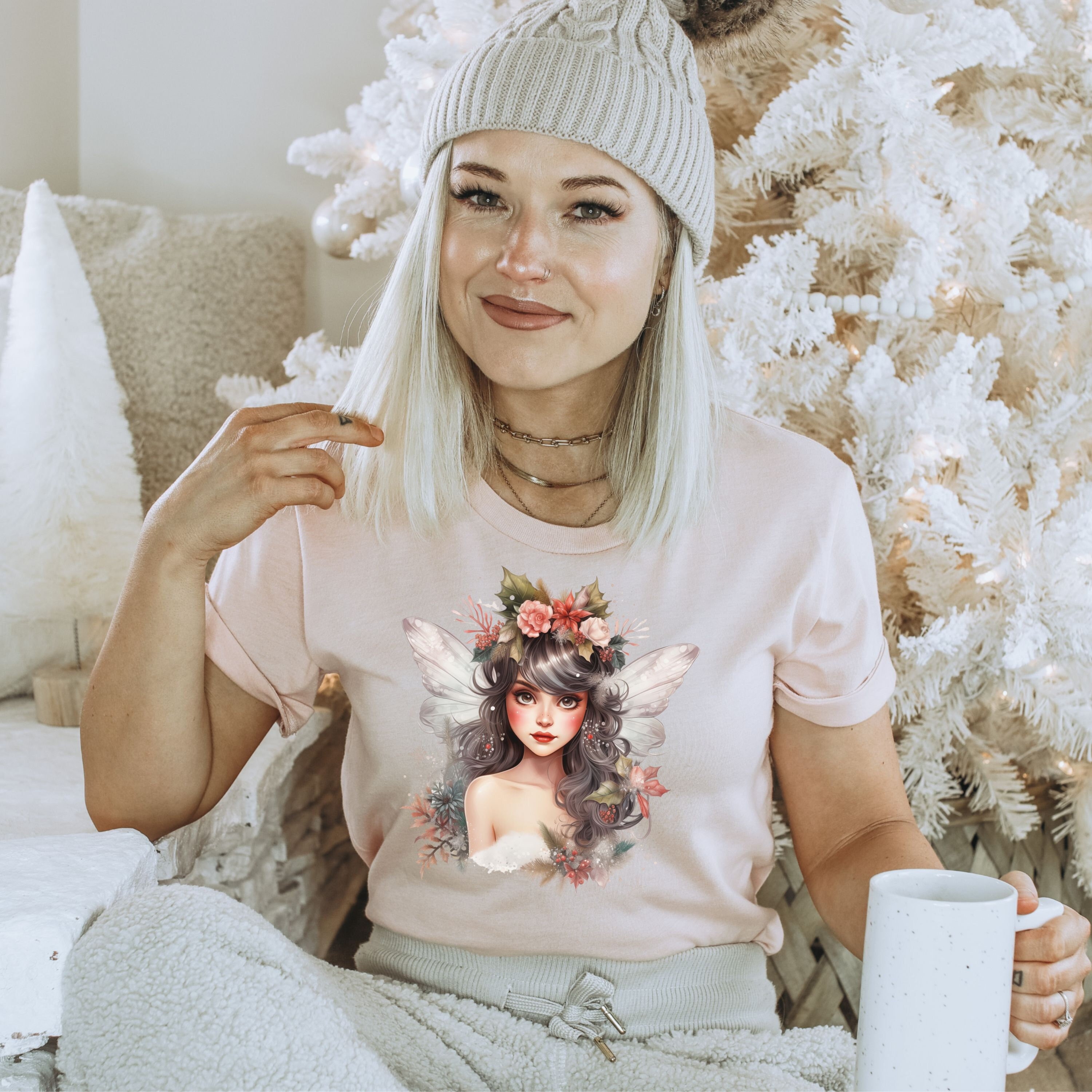 Christmas Fairy PNG, Winter Fairy PNG for Sublimation, Christmas Fairy ...