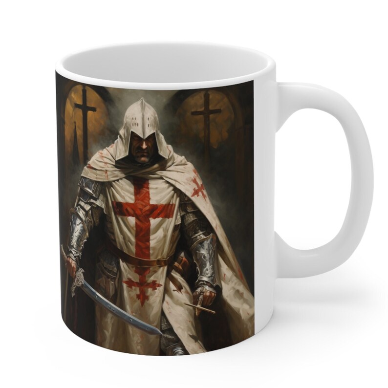 Knights Templar Mug: Medieval Warrior, Slay the Day Quote - Etsy