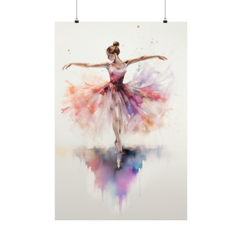 Ballerina Art Print: Watercolor Ballet Dancer, Gallery Wall Decor - Etsy