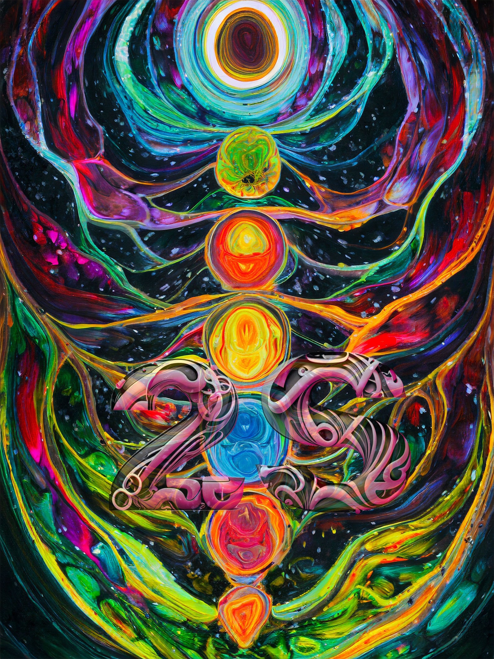 Chakra Art-energy Centers-spiritual Canvas-mystical Wall Art-healing ...