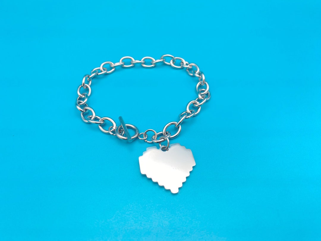 8 Bit Heart Gamer Girl Gifts Nerdy Jewelry Nerd Accessories Video Game ...
