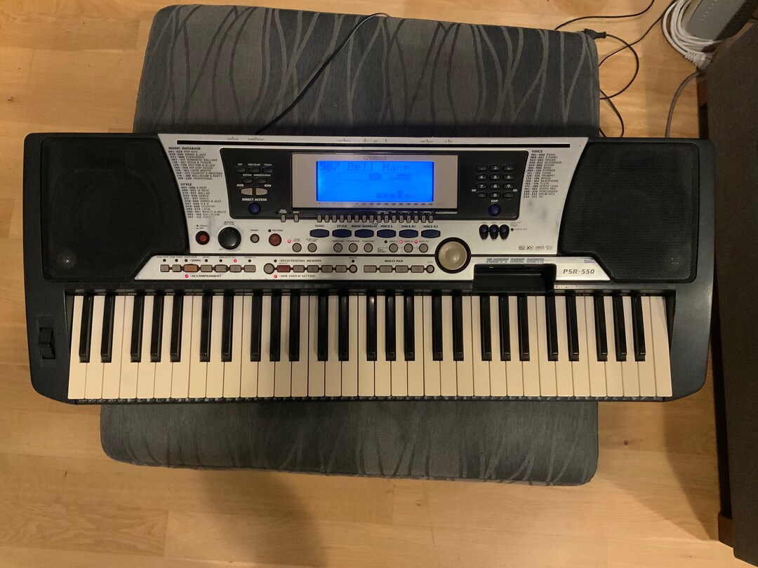 Yamaha Psr 550 Keyboard Music Piano Synthesizer Portatone - Etsy
