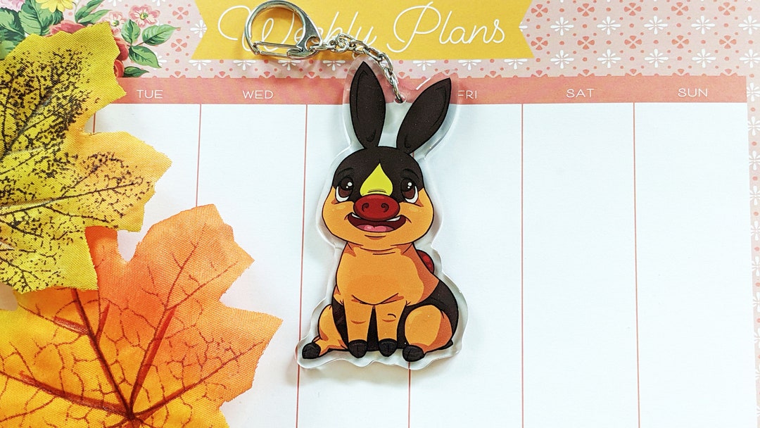 Tepig Pokemon Keychain Charm - Etsy