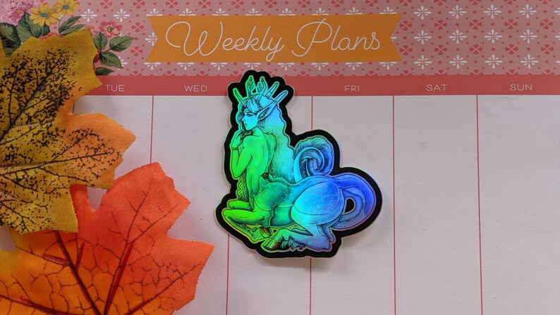 Holographic Kirin Centaur Sticker - Etsy