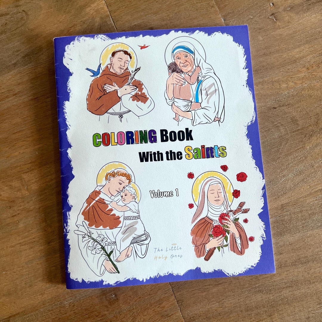 Coloring Book: Drawing With the Saints, Catholic Children's Activity ...