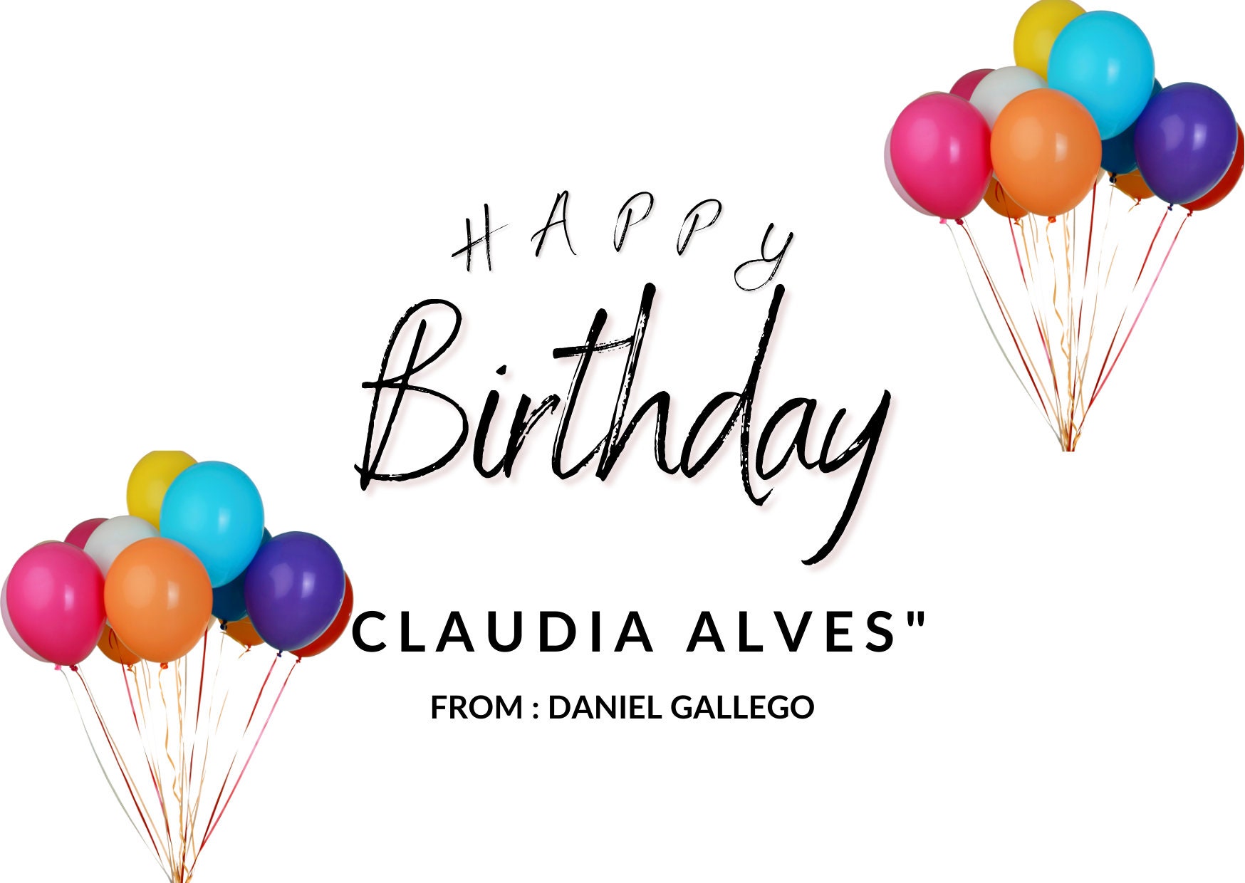 Editable Birthday Card, Printable - Etsy