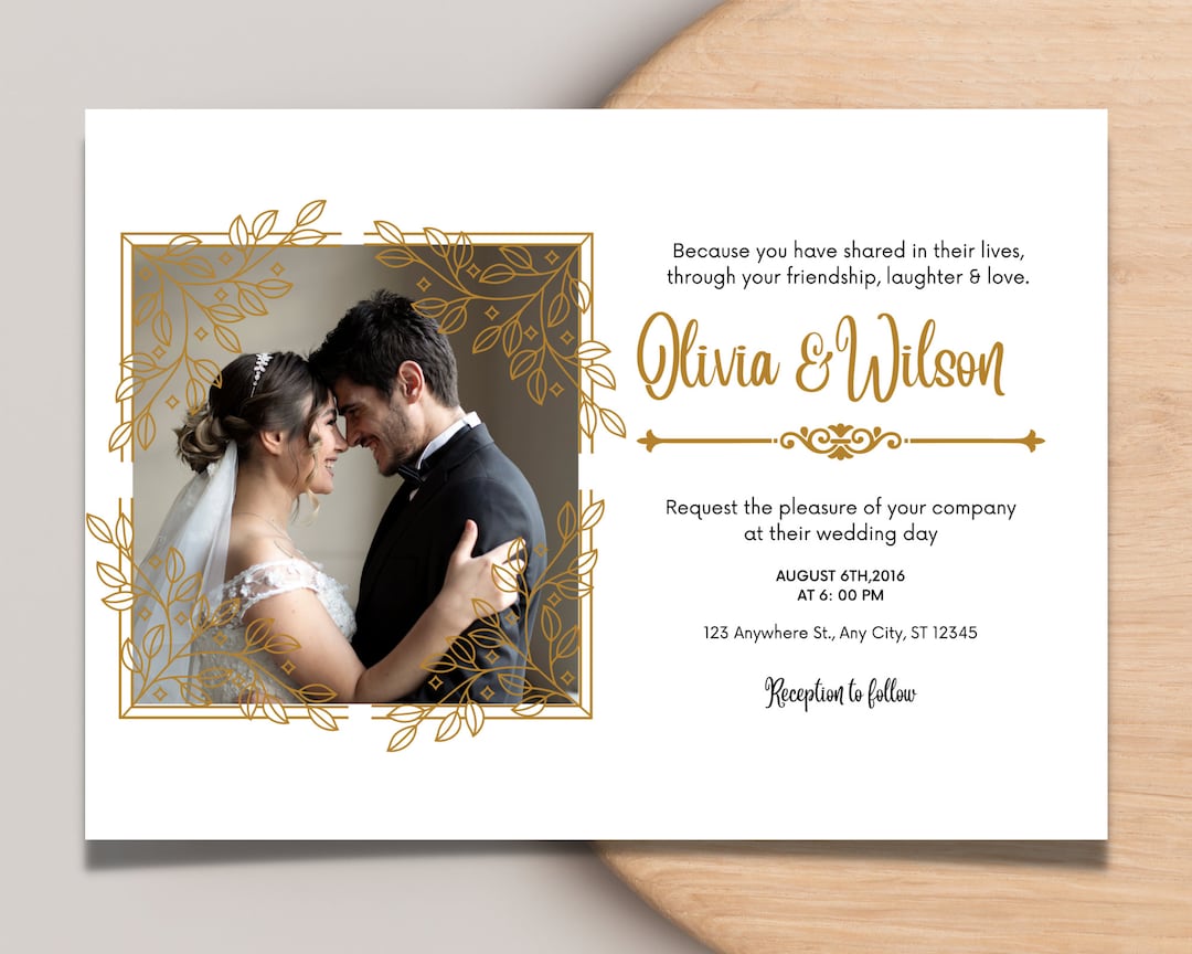Editable Wedding Invitation, Printable - Etsy