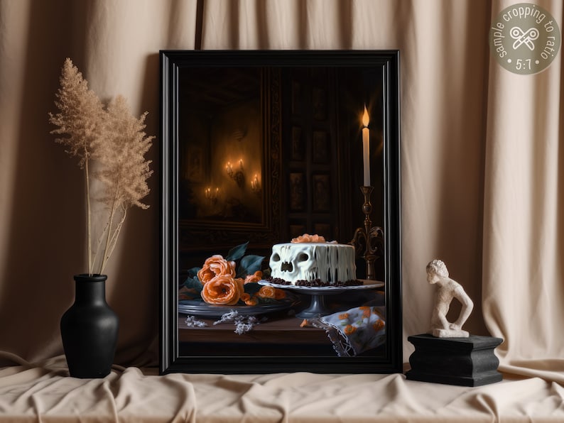 Spooky Haunted Ghost Cake Dark Academia Halloween Decor - Etsy