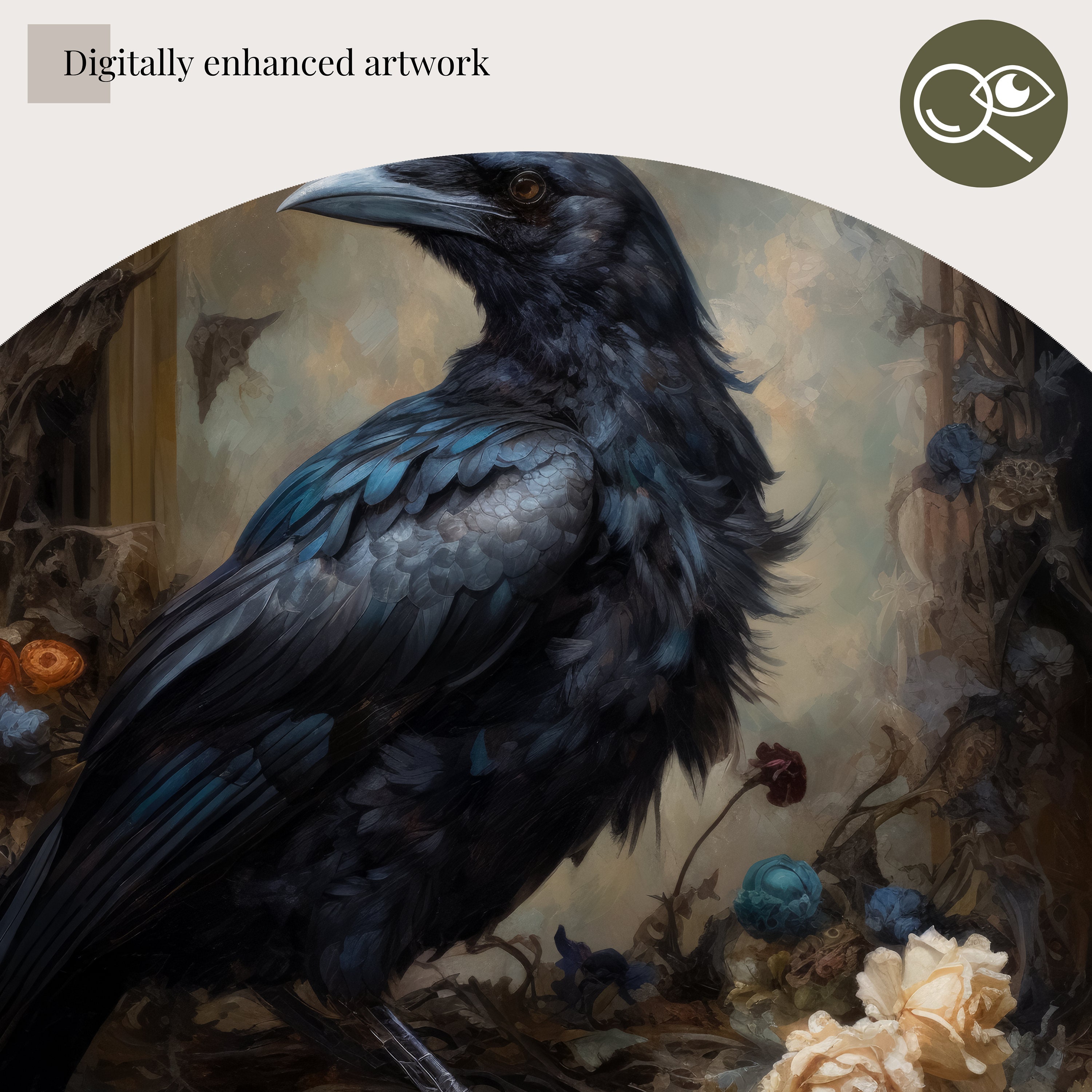 Raven in Old Victorian Mansion Dark Cottagecore Academia - Etsy UK