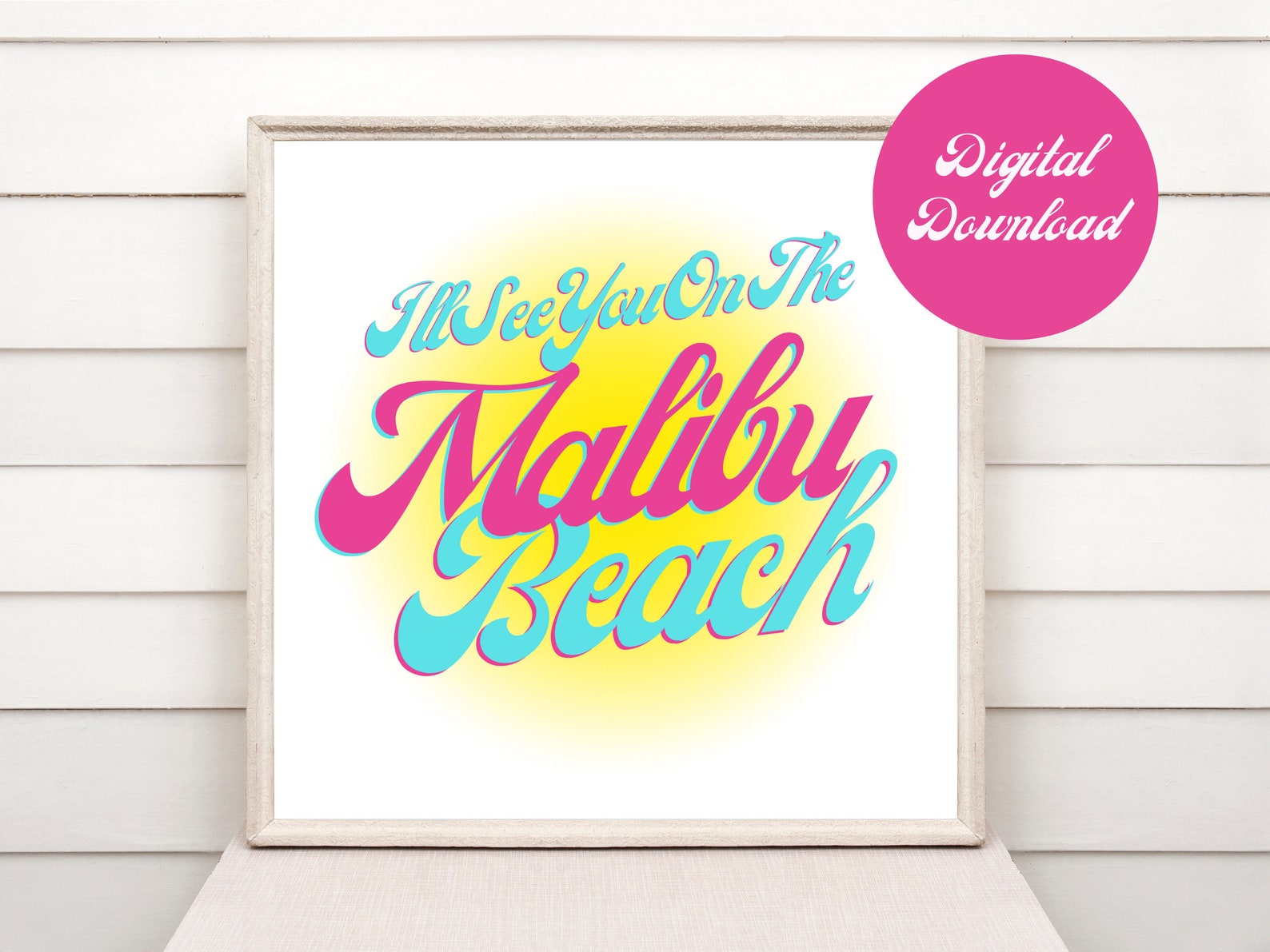 Barbie Movie Digital Poster - Ken Quote Poster - See You on the Malibu ...