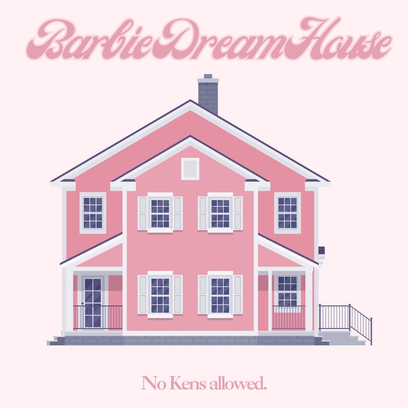 Barbie Dream House Digital Download Poster - Barbie High Quality ...