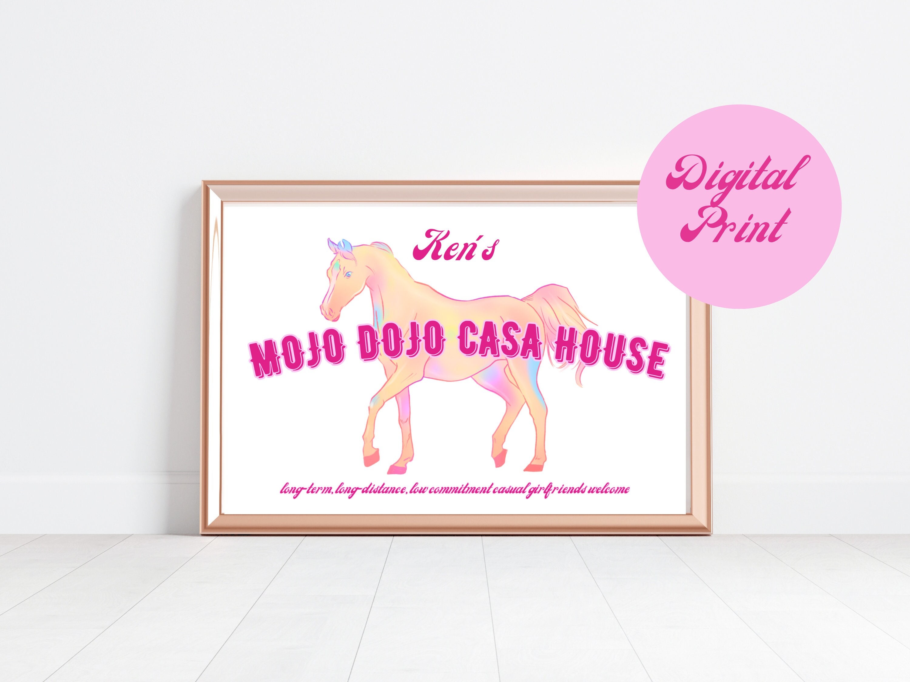 Barbie Movie Digital Print Ken Poster Mojo Dojo Casa House Poster Ken ...