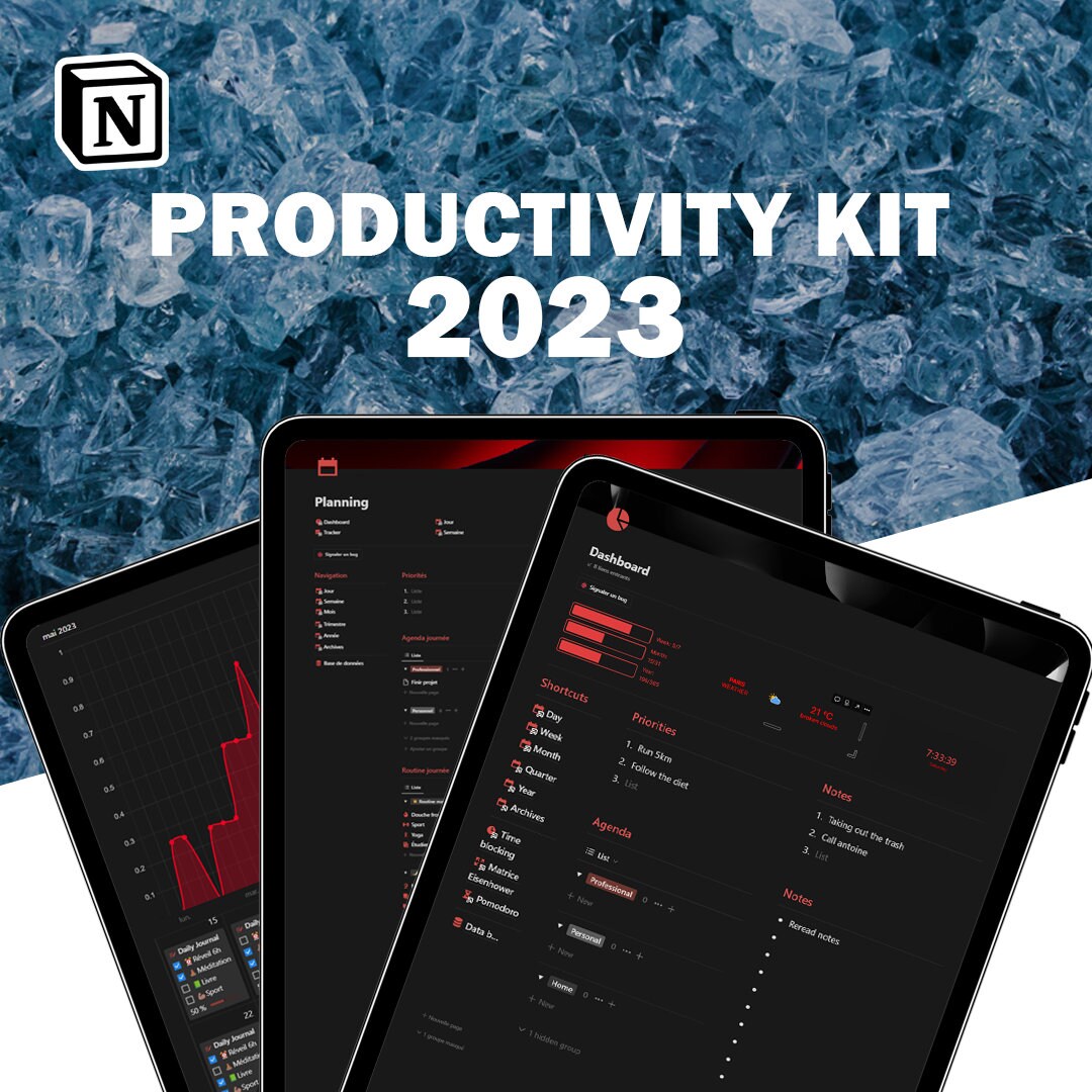 Notion Template Productivity Kit Personal Dashboard Life OS - Etsy