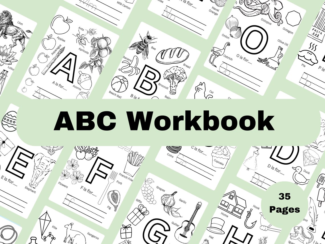 Printable Kids Workbook Fun Educational Activities & Learning Sheets ...