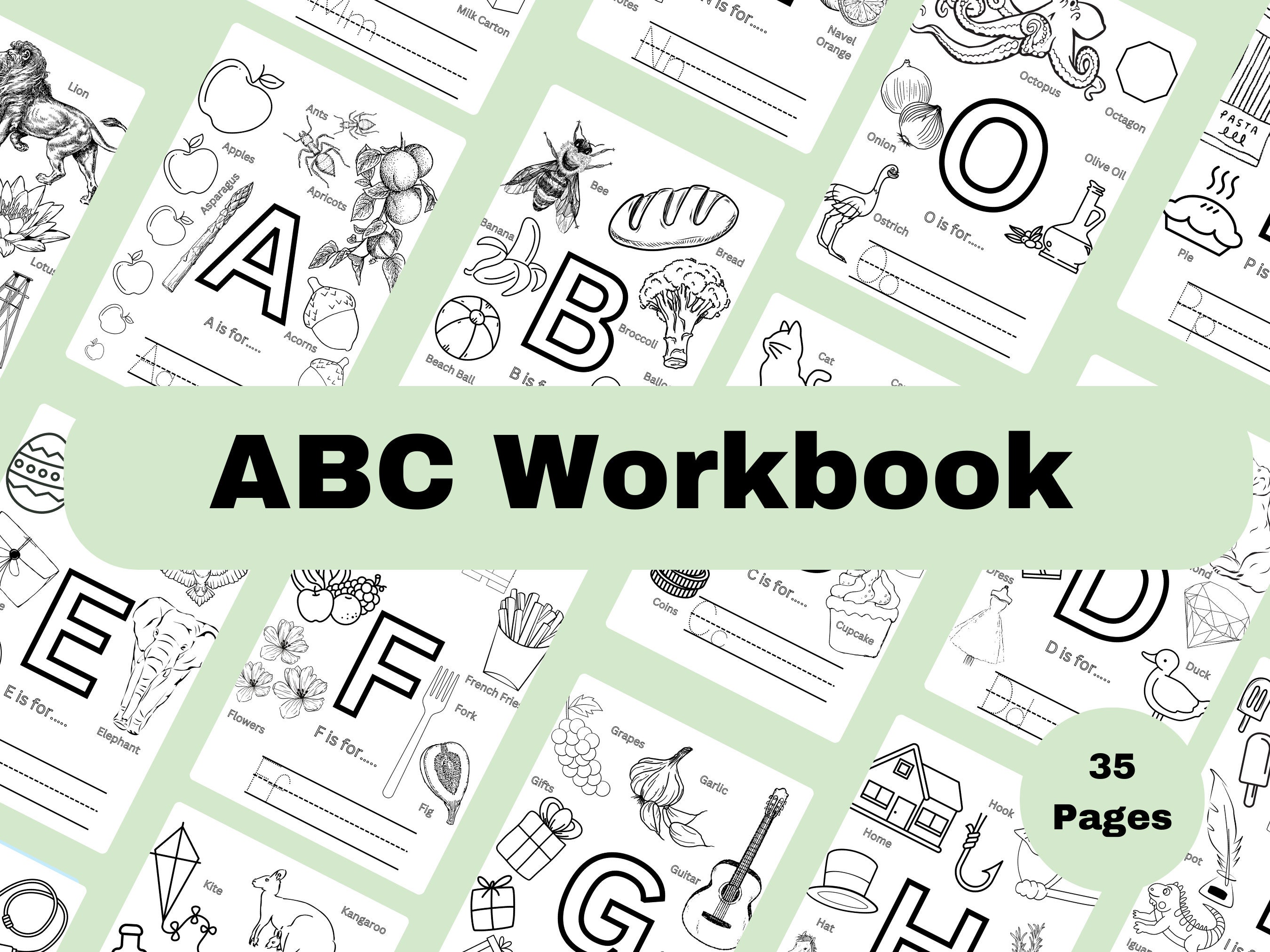 Printable Kids Workbook Fun Educational Activities & Learning Sheets ...