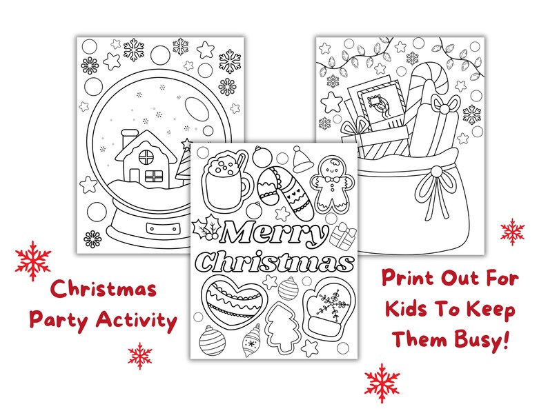 Christmas Coloring Pages Printable Christmas Coloring Pages Winter ...