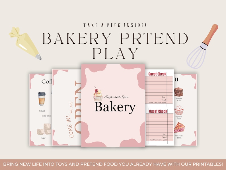 Pretend Play Printable Bundle | Dramatic Play Activities | Screen Free ...