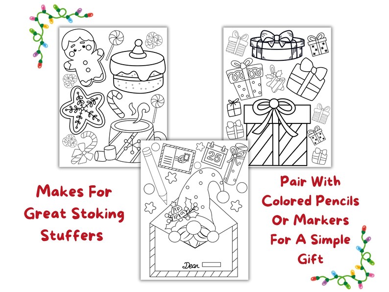 Christmas Coloring Pages Printable Christmas Coloring Pages Winter ...