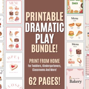 Dramatic Play Printable for Kids Pretend Play Center Printable Bakery ...