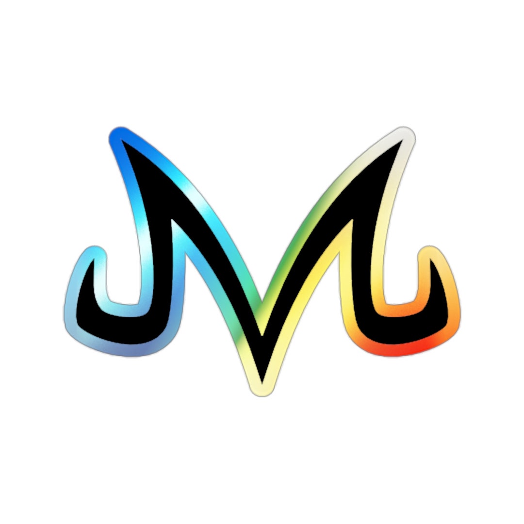 Majin Logo DBZ Holographic Die-cut Stickers - Etsy