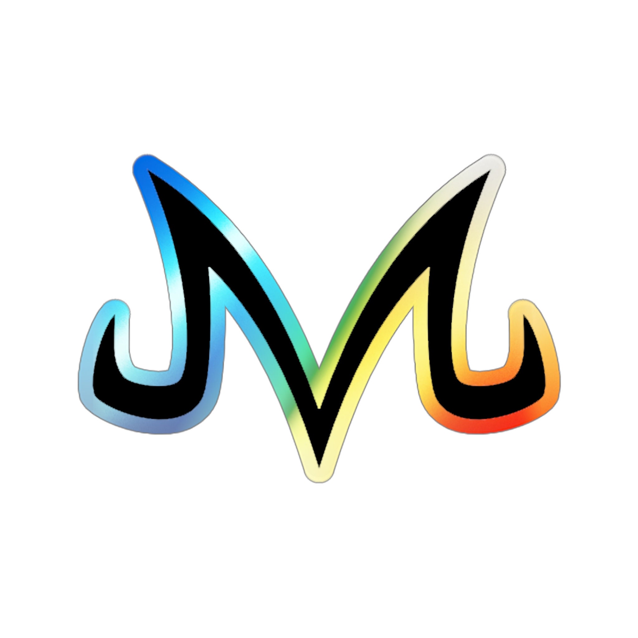 Majin Logo DBZ Holographic Die-cut Stickers - Etsy