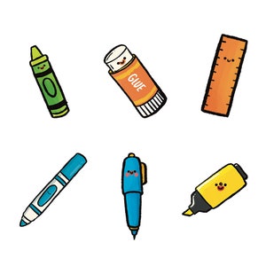 31 Kawaii Cute Printable School Items Digital Download Printable ...