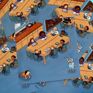 Community TV Show Art Print 5 X 5 the Study Group Greendale Seven ...