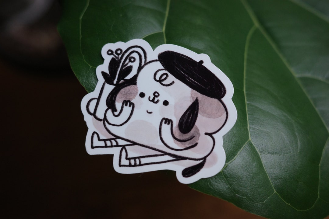 Fancy Puppy Dog Sticker Cute and Kawaii Glossy Sticker 2.5 X 2 - Etsy