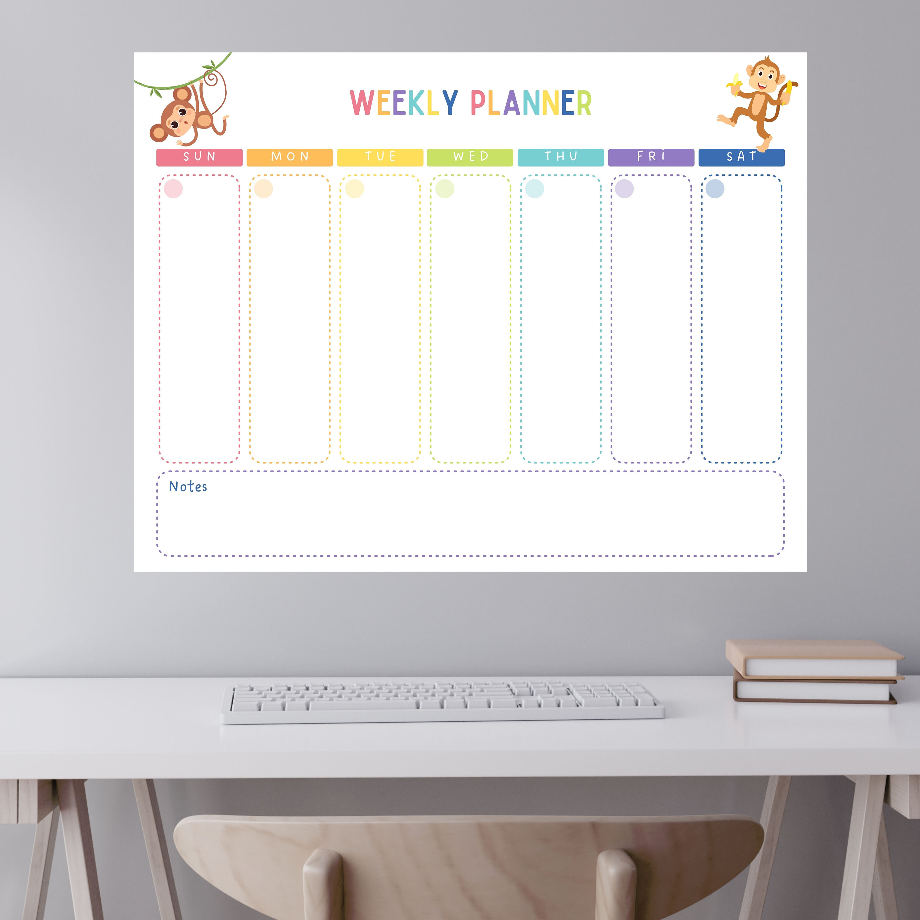 Kids Weekly Planner Printable, Daily Planner, Homeschool Planner ...