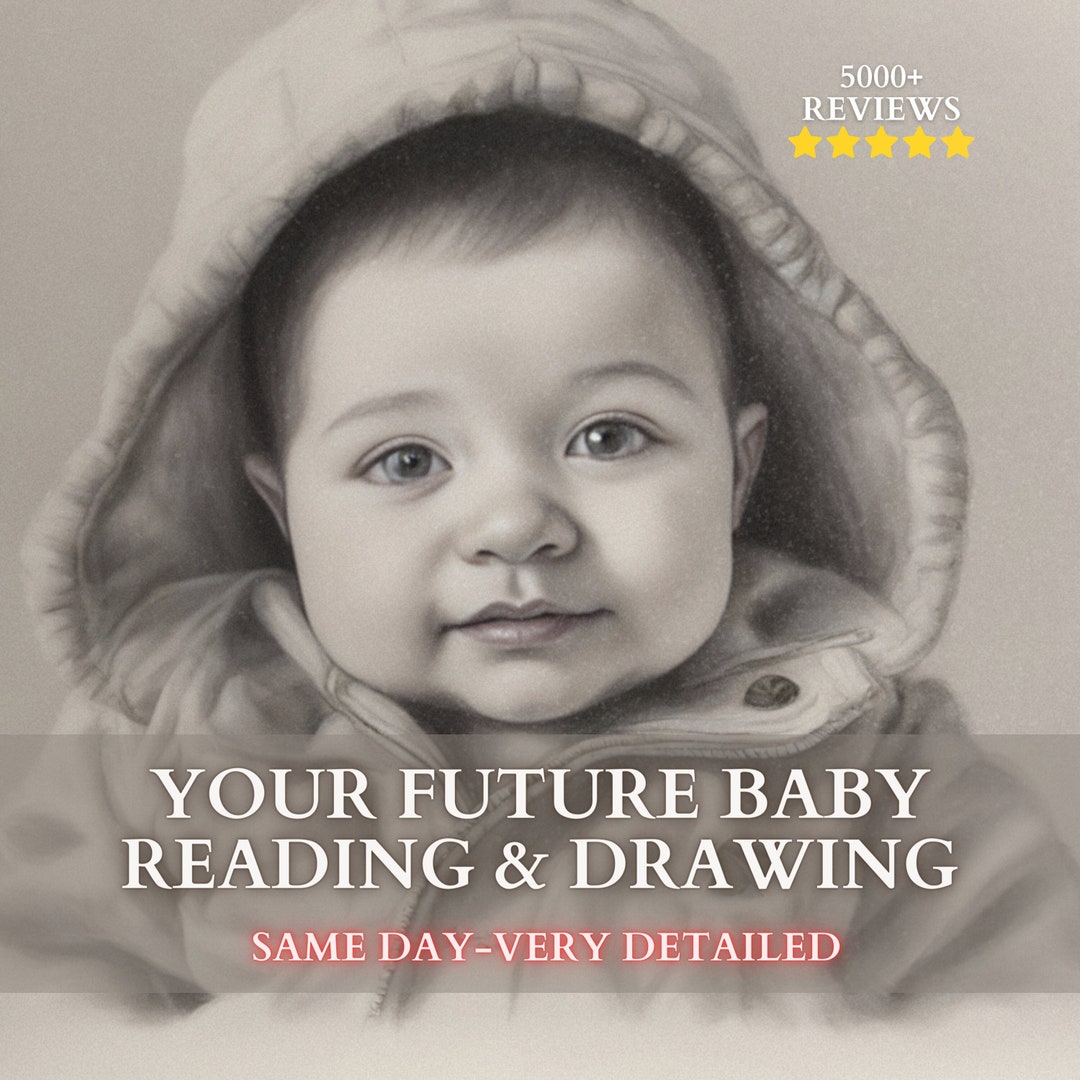 Future Baby Drawing + Tarot Reading, SAME DAY, Fast Delivery, Future ...