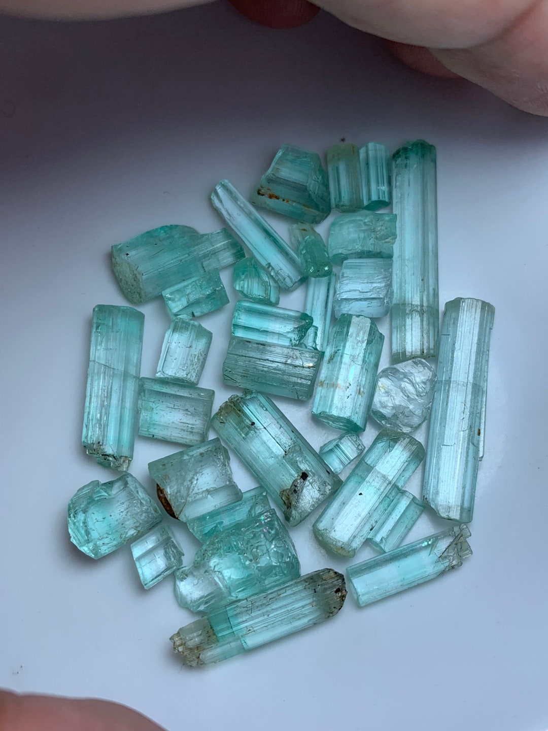 65.30 Ct's Facet Rough Emerald Beryls | Facet Grade Light Green Beryl ...