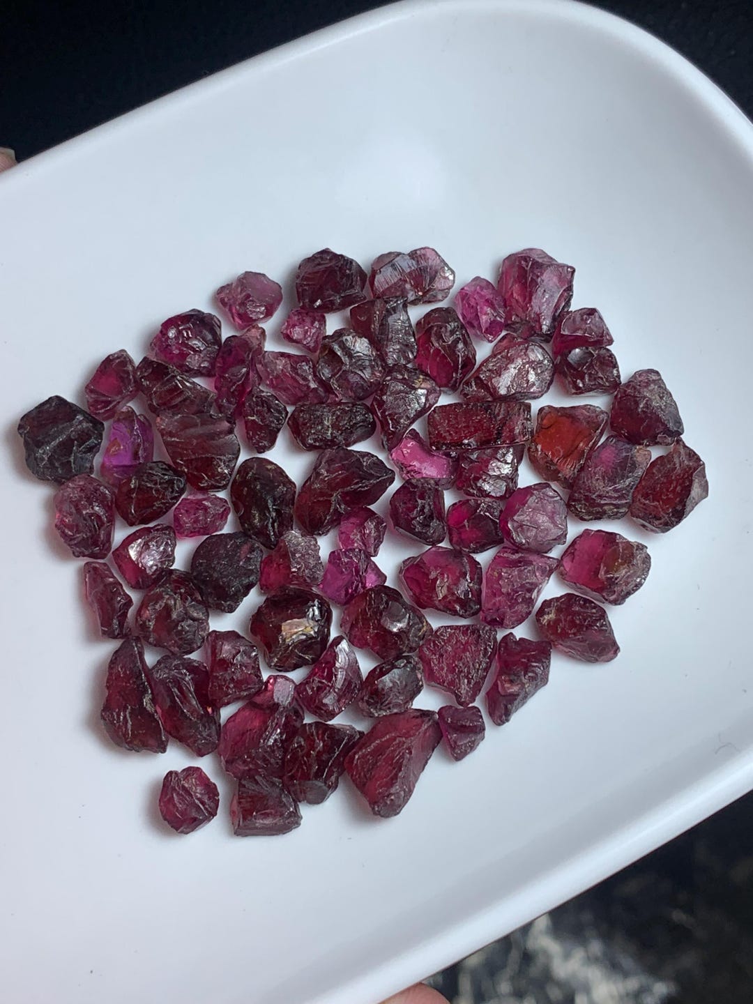 188.30 Ct's Facet Rough Rhodolite Garnet | Facet Grade Red Rhodolites ...