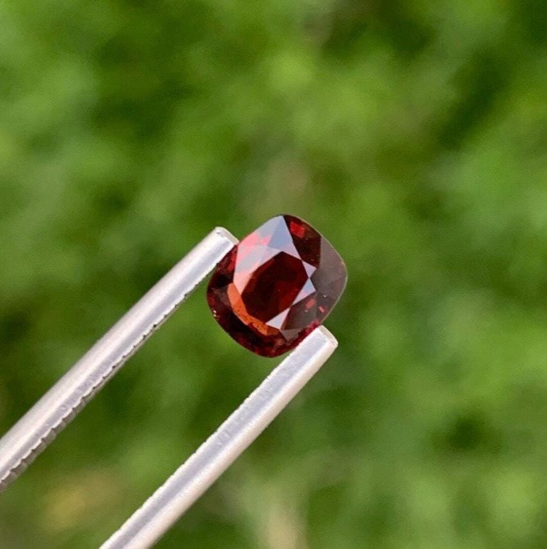 1.05 Ct's Faceted Burmese Spinel Natural Loose Cushion Shape Spinel Red ...