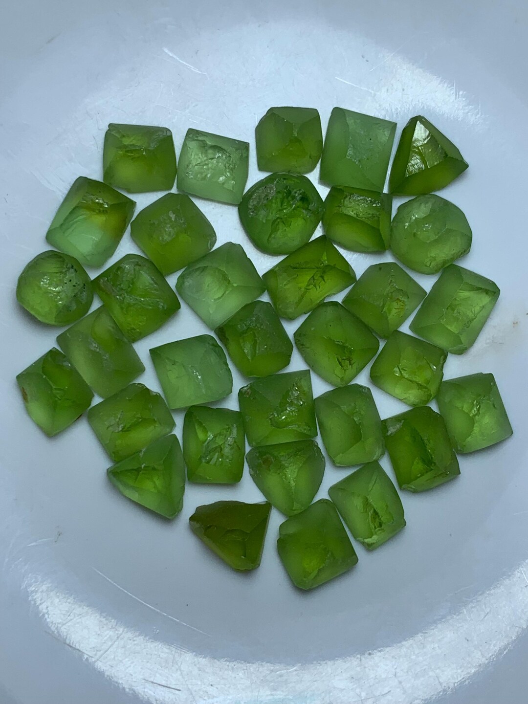 19.57 Grams Peridot | Facet Rough Pre Form Peridot Lot From Suppat ...