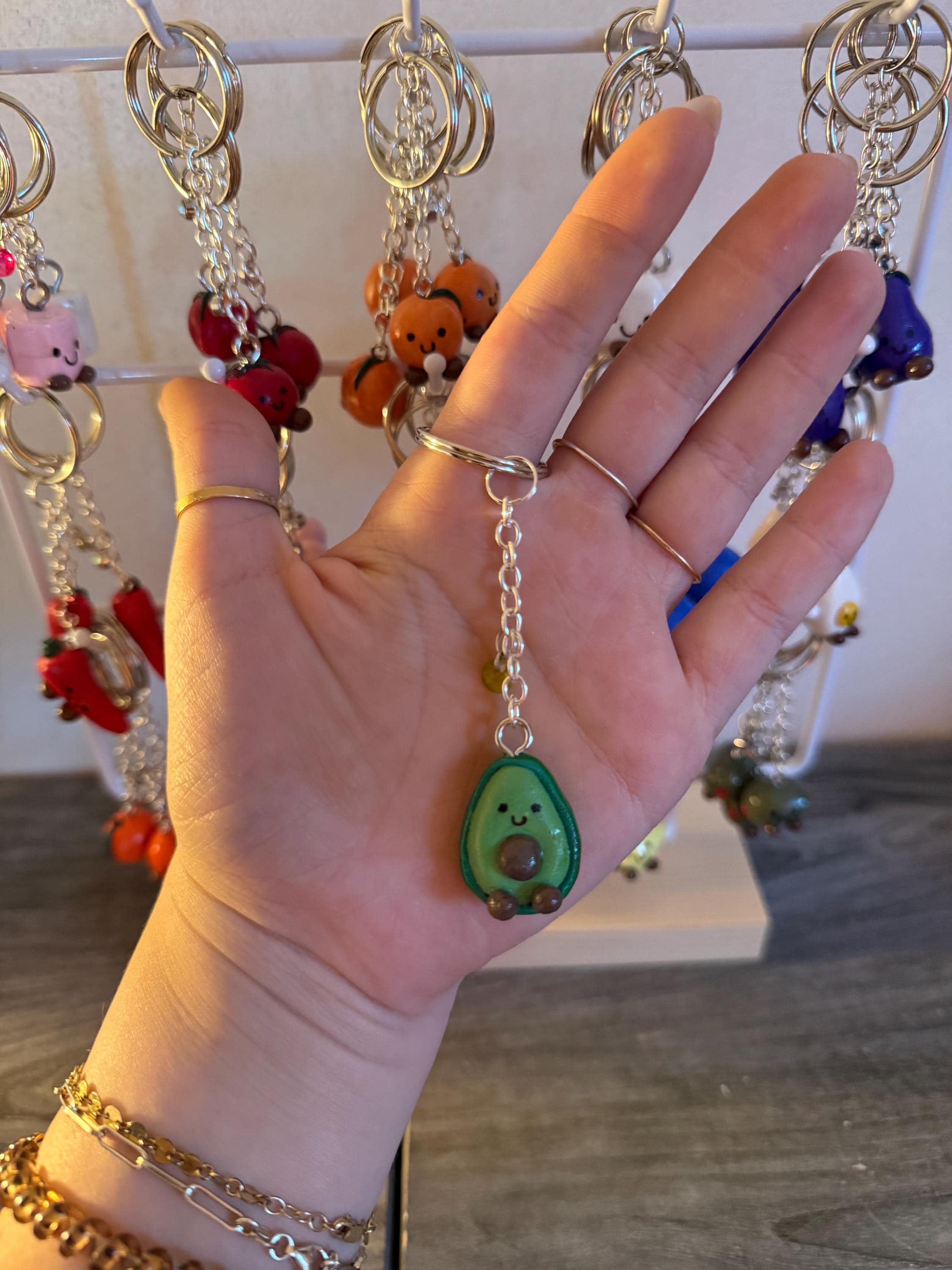 Jelly Cat Style Clay Keychains - Etsy