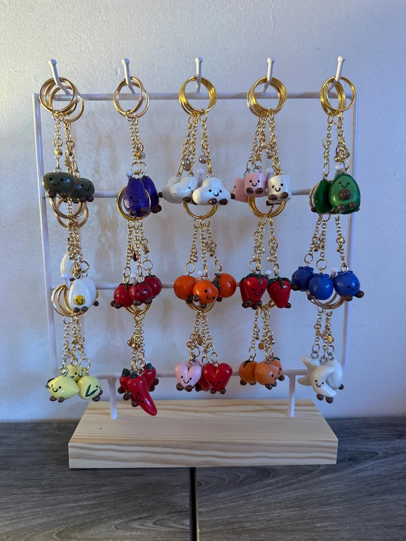 Jelly Cat Style Clay Keychains - Etsy