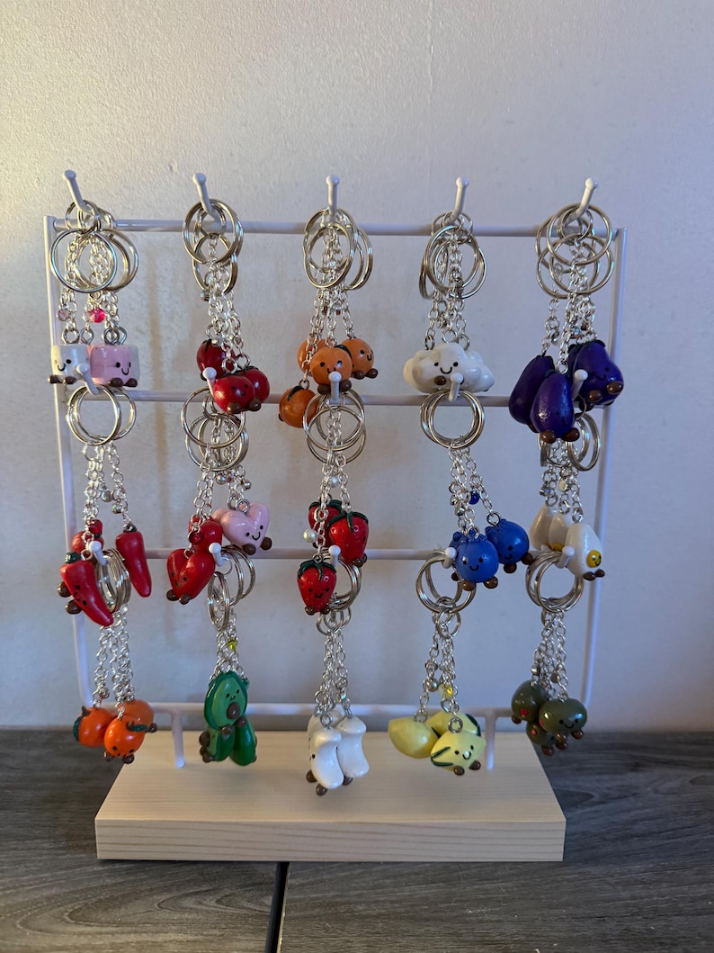 Jelly Cat Style Clay Keychains - Etsy