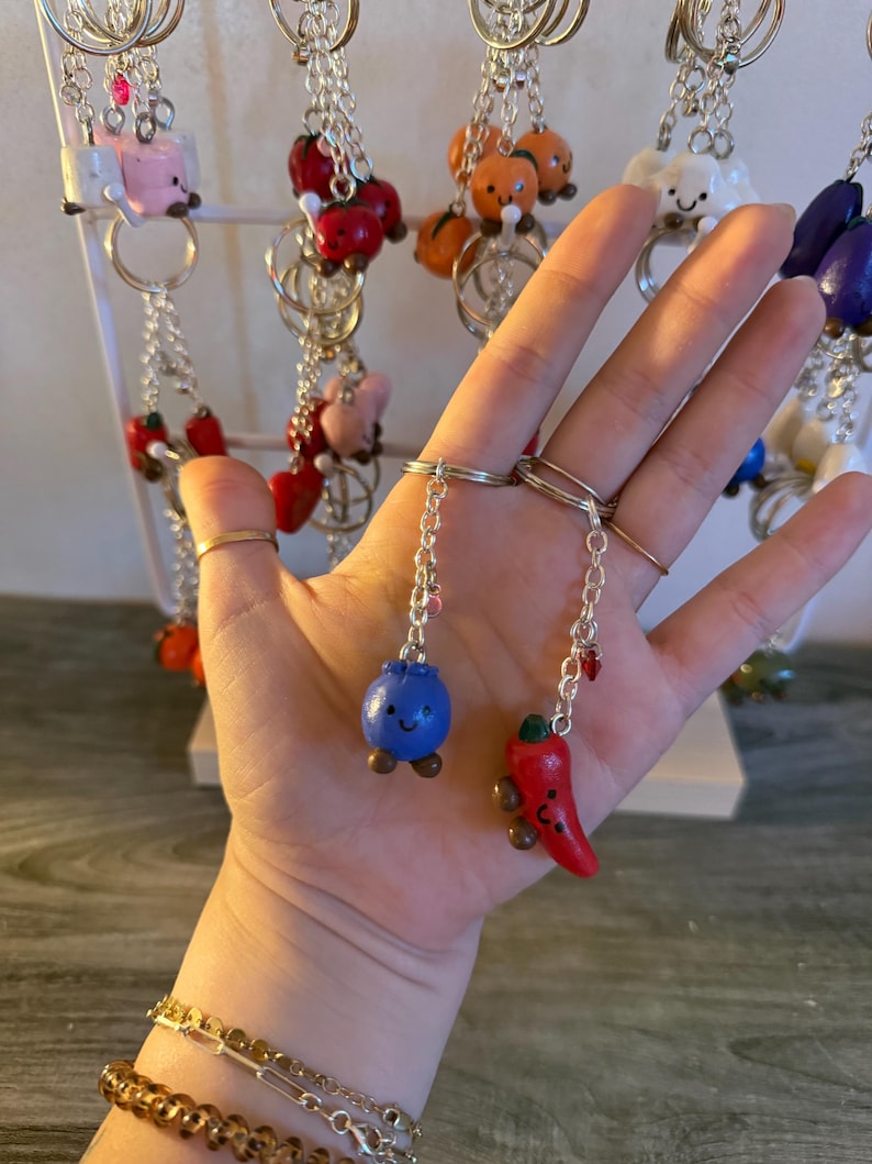 Jelly Cat Style Clay Keychains - Etsy