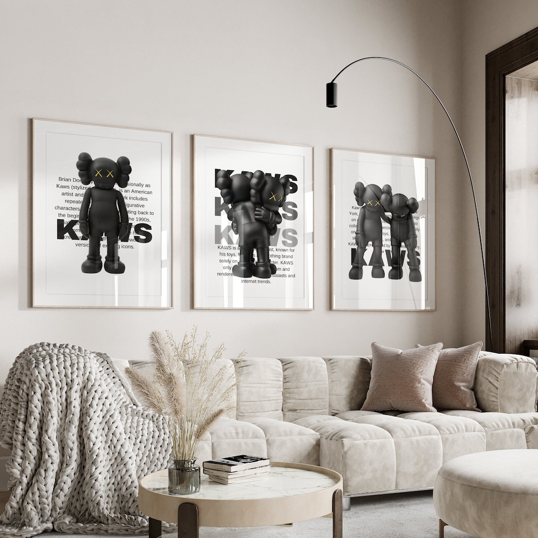 Set of 3 Hypebeast Figure Poster,printable Kaws,hypebeast Toys ...