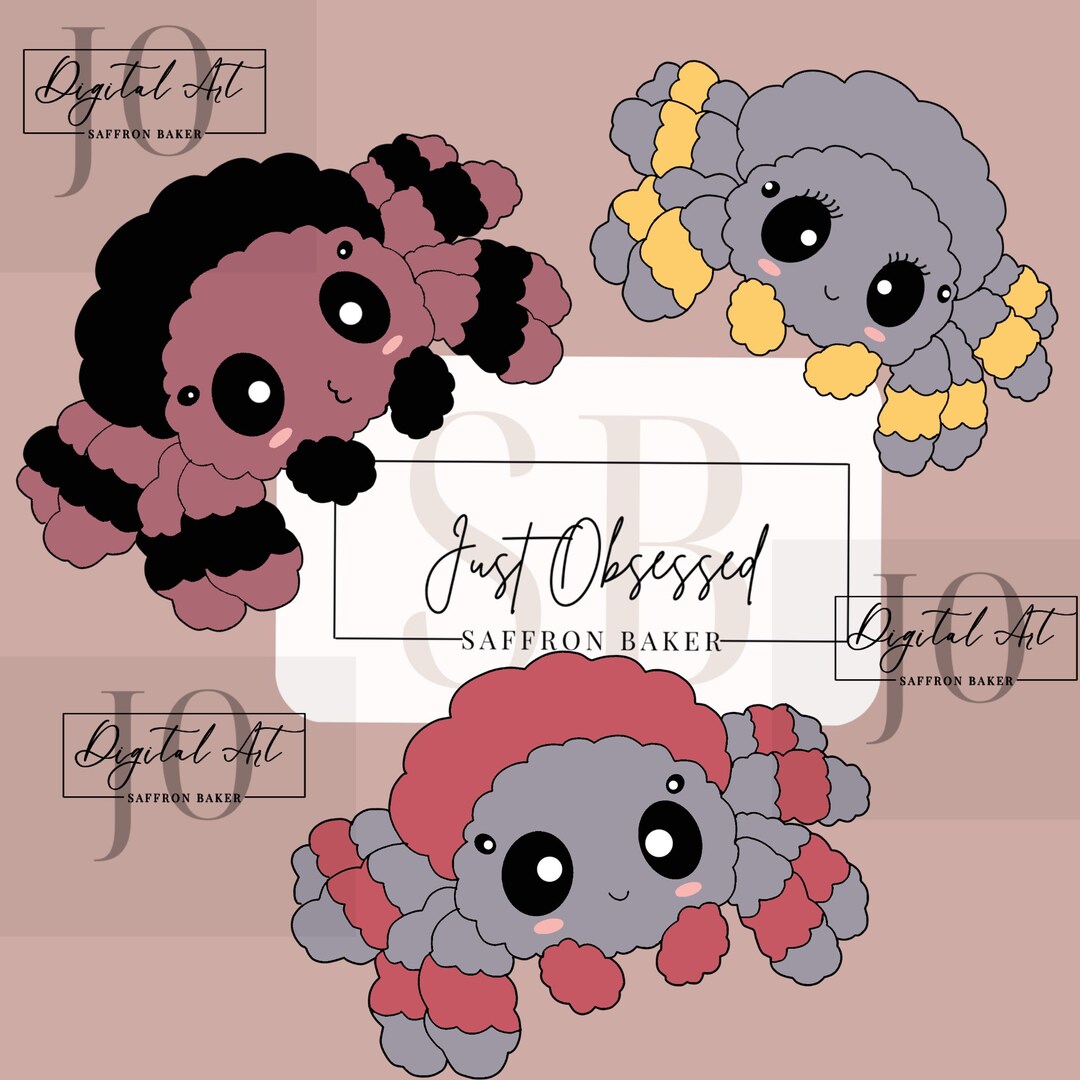 Cute Jumping Spiders Halloween SVG & PNG Digital Download - Etsy