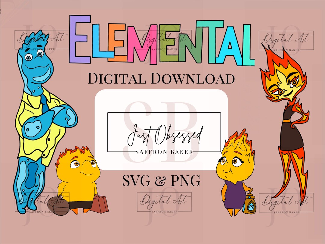 Elemental SVG & PNG Digital Download - Etsy