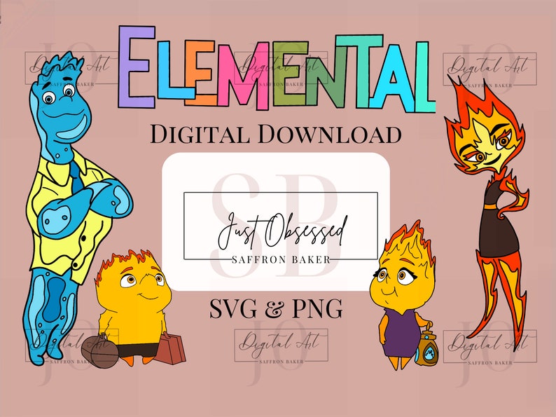 Elemental SVG & PNG Digital Download - Etsy