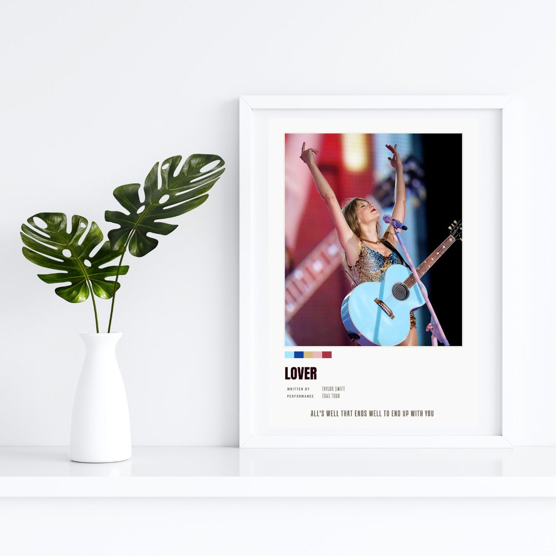 Taylor Swift the Eras Tour Lover Wall Art - Etsy