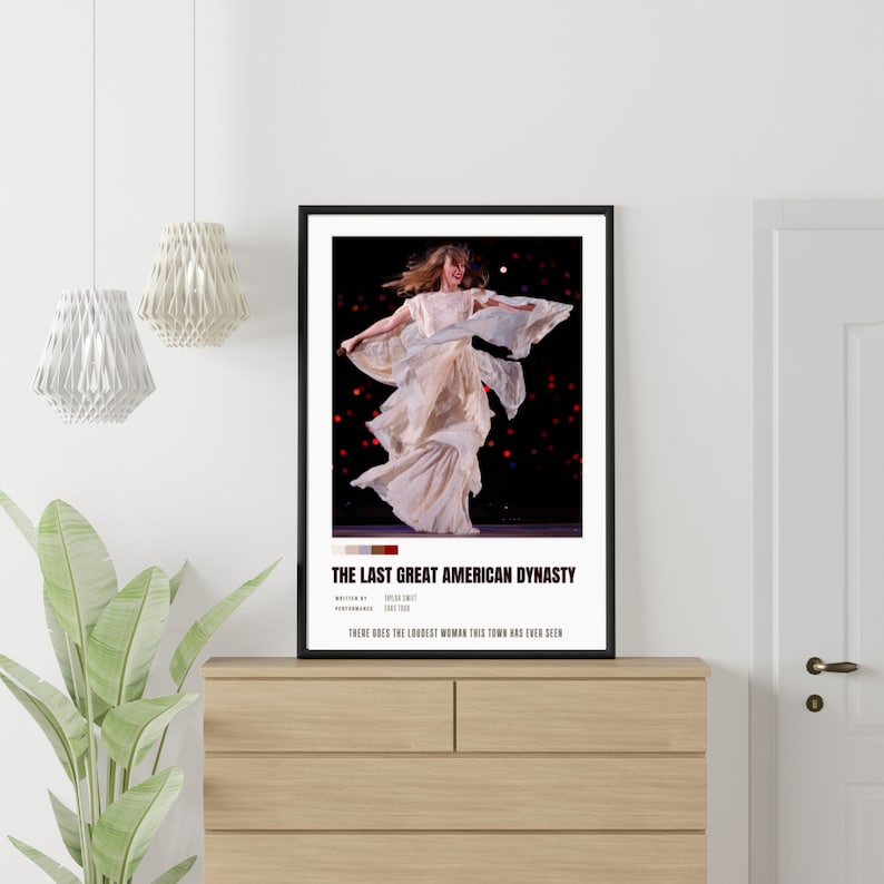 Taylor Swift the Eras Tour the Last Great American Dynasty Wall Art - Etsy